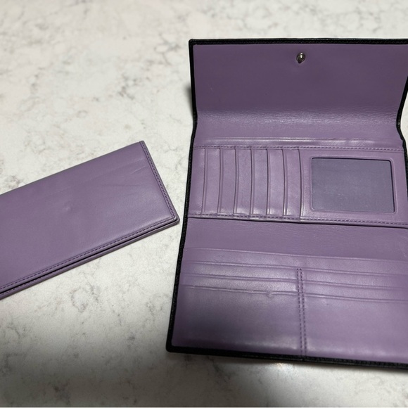 Coach | Bags | Coach Wallet And Checkbook In Signature Leather | Poshmark